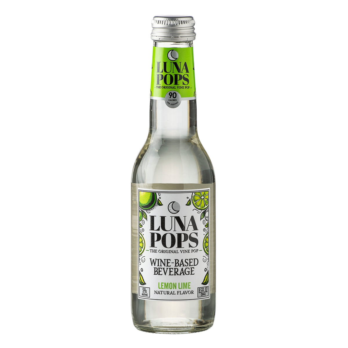 Luna Pops Lemon Lime Flavor 4-pack (8.5 oz bottles) – Drink Luna Pops